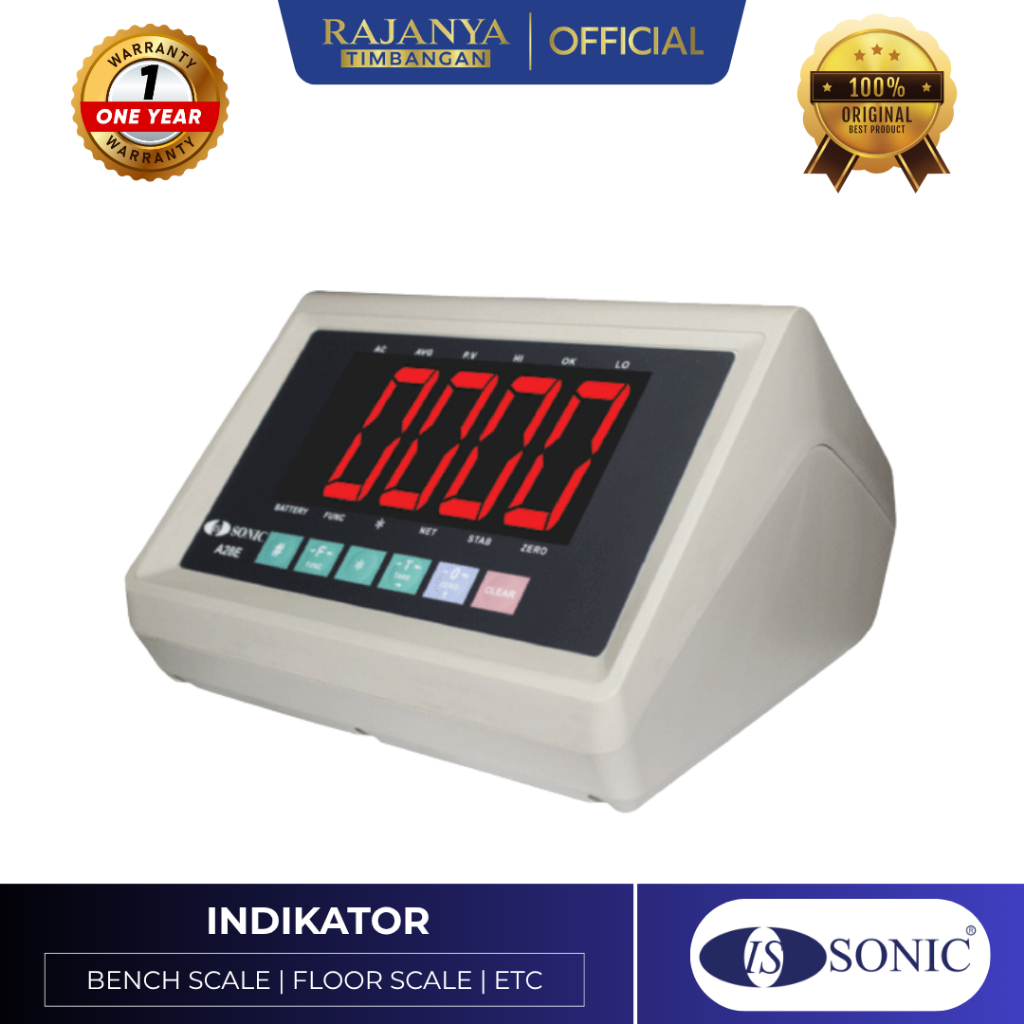 Jual SONIC A28E Digital Weighing Indicator Double LED Display, Presisi ...