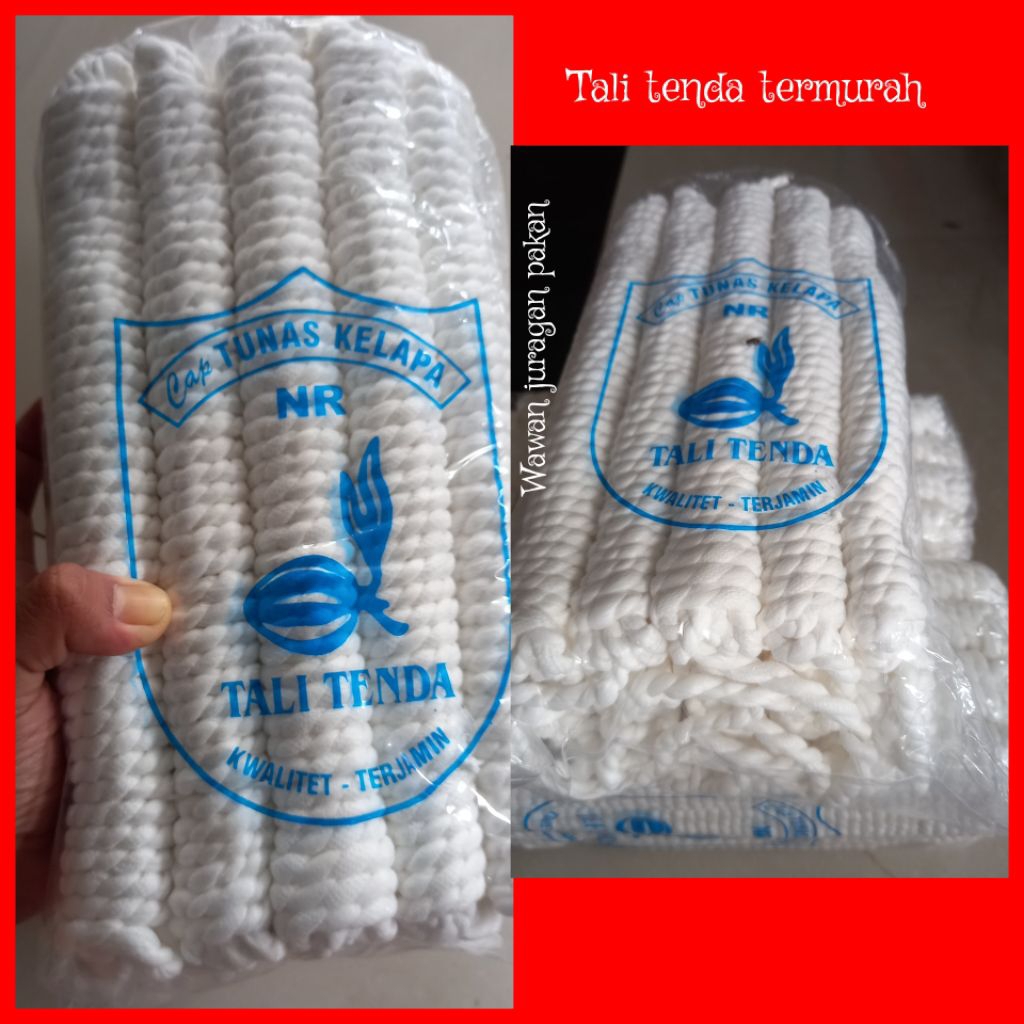 Jual Tali pramuka tali tisu panjang 8m / tali tenda tisu merk NR ...