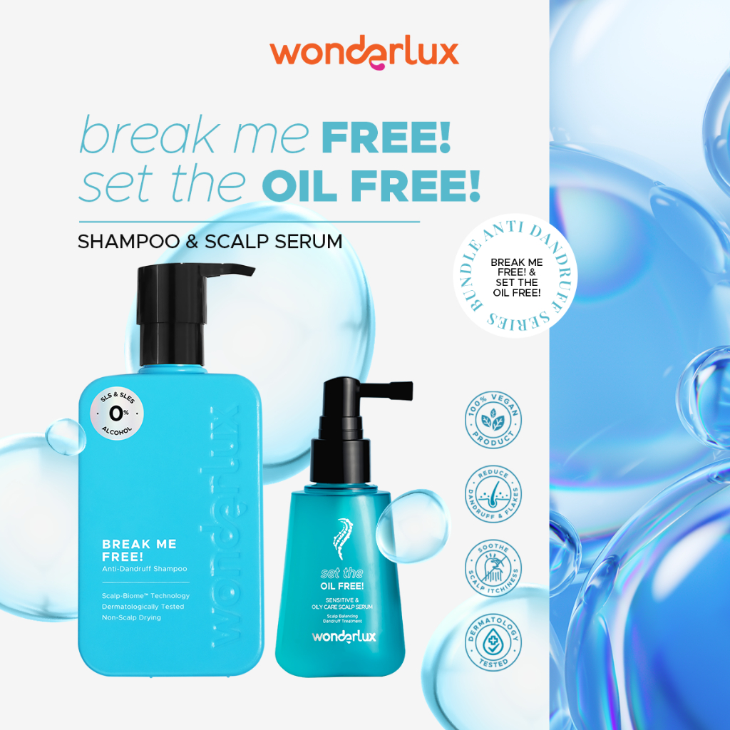 Jual Wonderlux Perfect Combo! - Rambut Sehat Anti Ketombe [2PCS] Serum ...