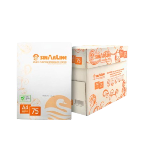 Jual Sinarline Kertas A4 75gr Copier 1 Box (2500 lembar) Kertas HVS A4 ...