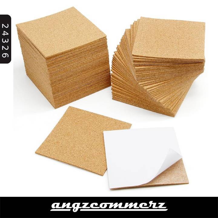 Jual IMATTON Cork Coaster Square Tatakan Gelas Kotak Berbagai Ukuran ...
