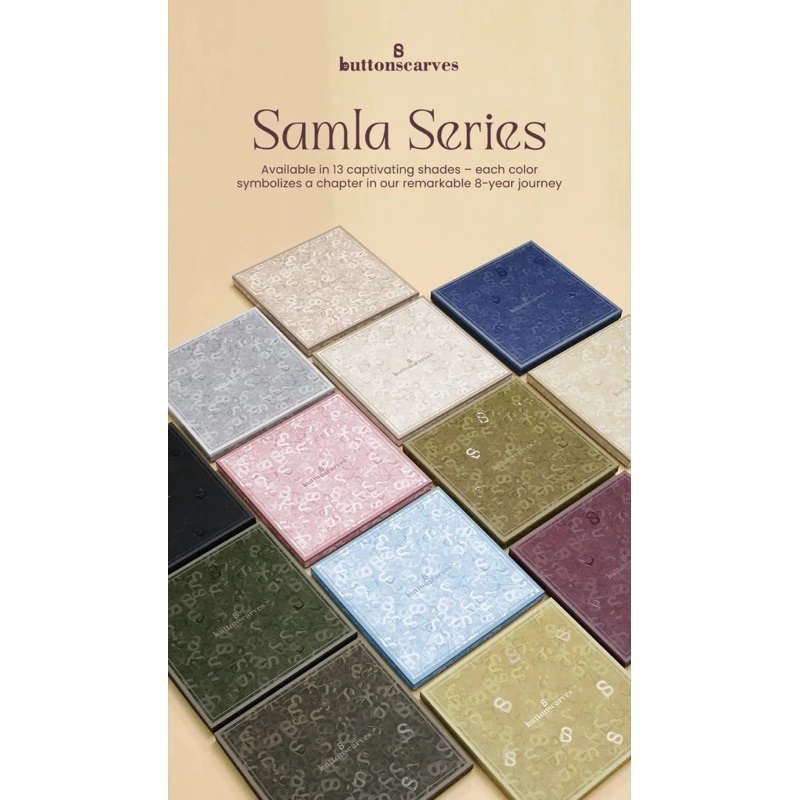 Jual BUTTONSCARVES Samla Multicolor Square Hijab Segi Empat ...