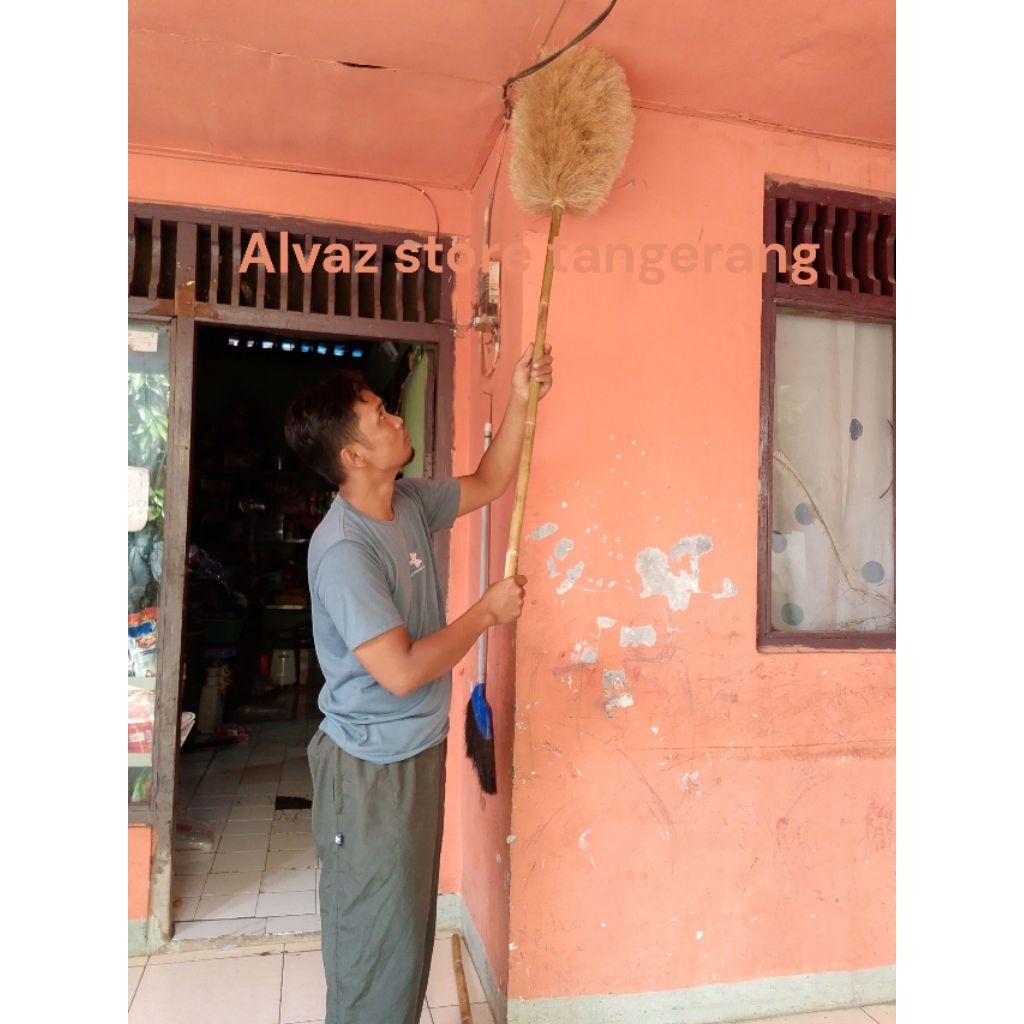 Jual sapu sawang/sapu plafon /sapu laba-laba /sapu panjang 120 cm ...