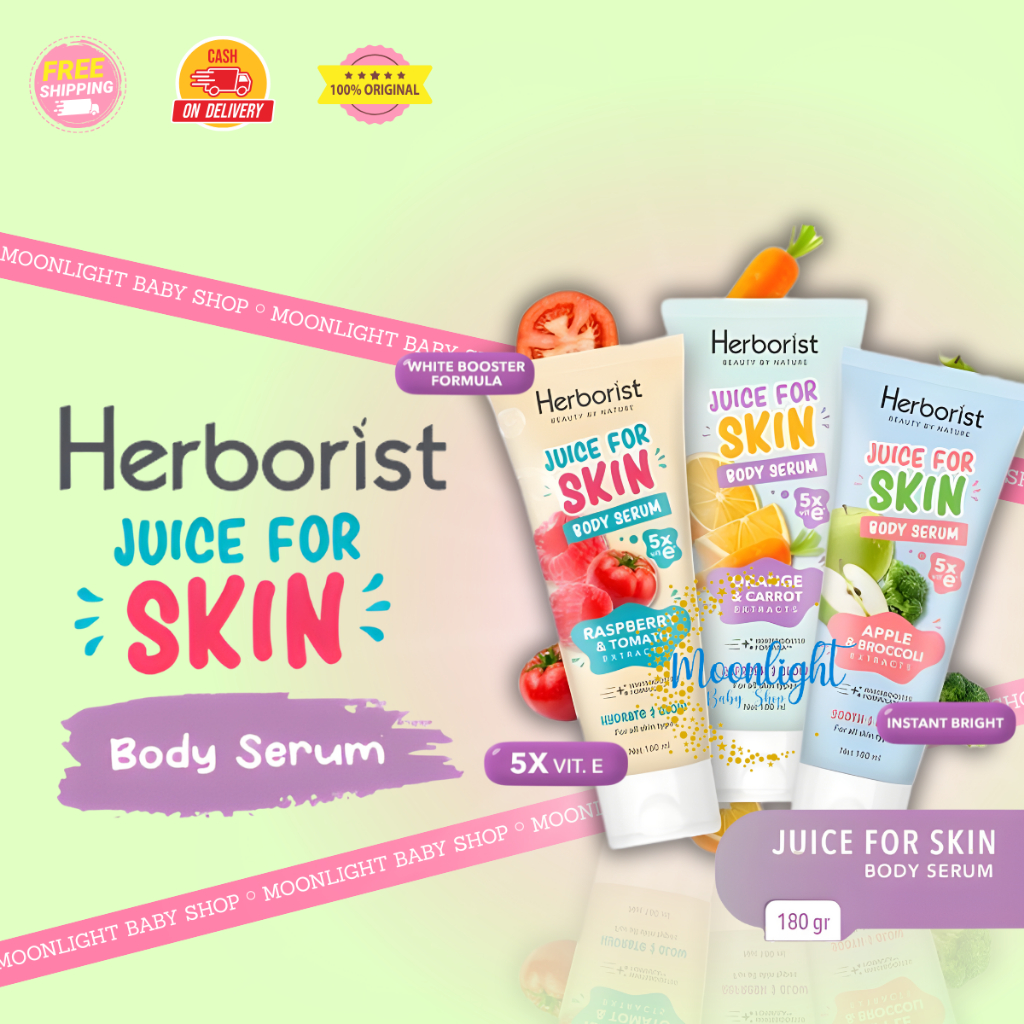 Jual Herborist Juice For Skin Body Serum 180ml - Efek Cerah Seketika ...