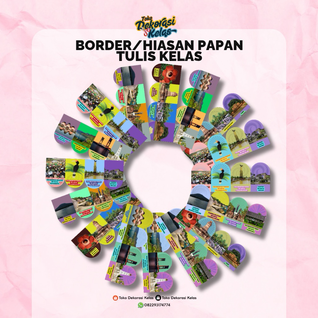 Jual BORDER PAPAN TULIS | NAMA-NAMA 38 PROVINSI DAN IBU KOTA | HIASAN ...