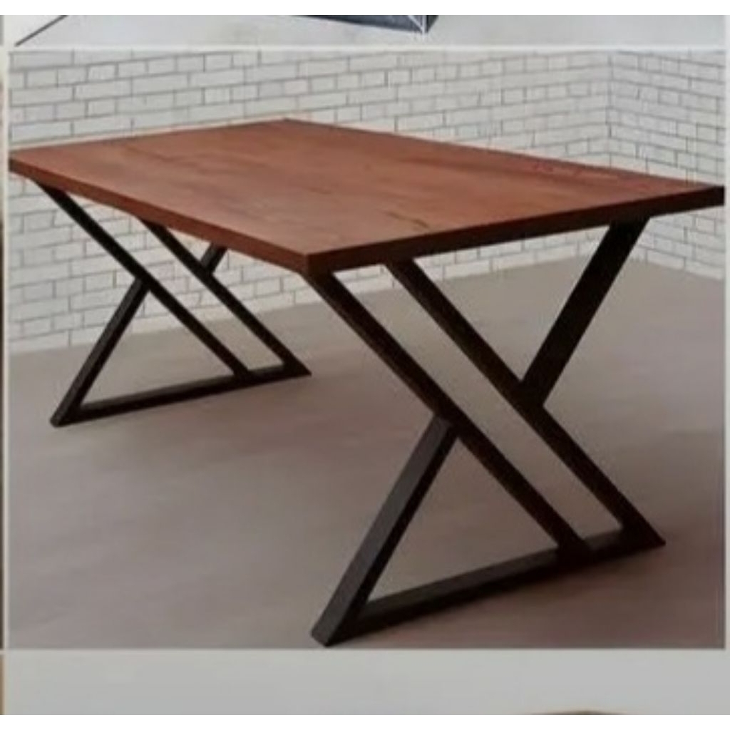 Jual satu set kaki meja besi hollow 2x4/kaki meja besi minimallis ...