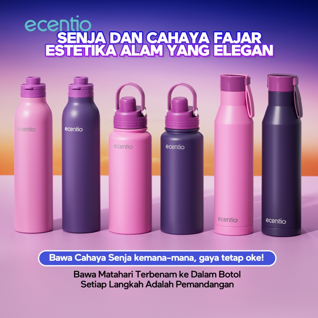 Jual [Easego Series] ecentio tumbler Stainless Vacuum 800ml/1L Outdoor ...