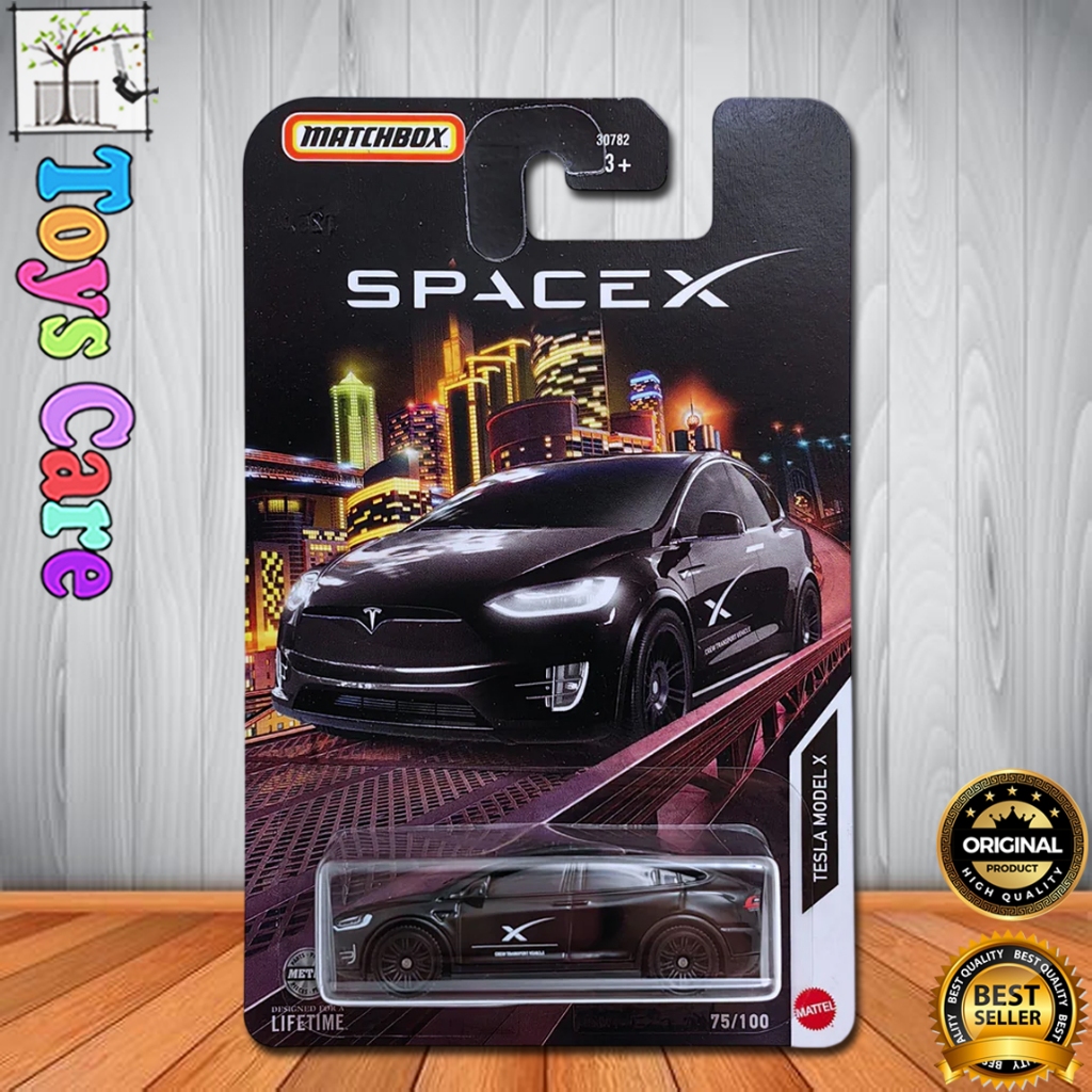 Jual Matchbox Tesla Model X Hitam SpaceX Diecast Mobil Listrik | Shopee ...