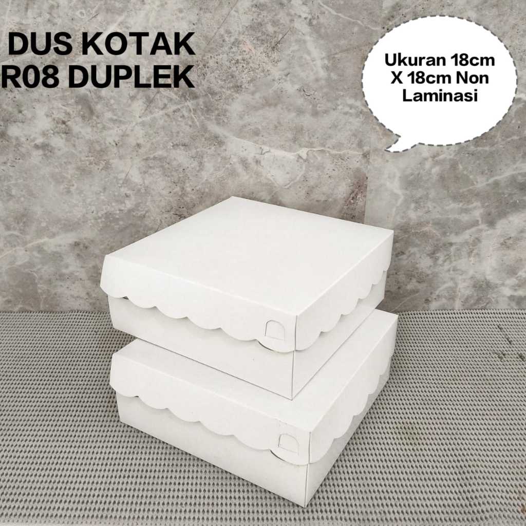 Jual Dus kotak nasi renda putih 18 x 18 + mika 4 sekat box duplek Renda ...