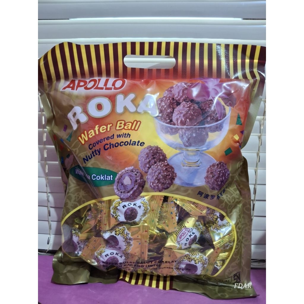 Jual Apollo Roka Ball Nutty Chocolate 300grm/50pcs | Shopee Indonesia