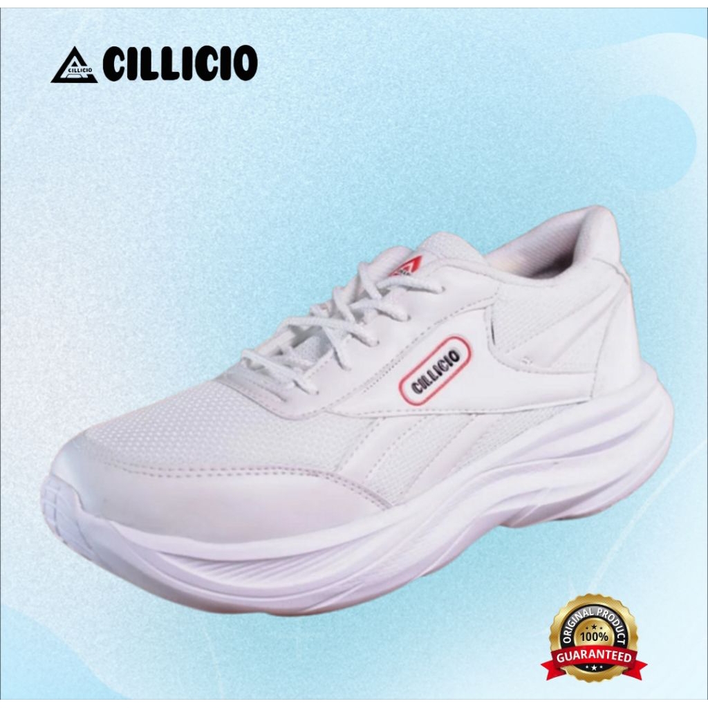 Jual CILLICIO Classic Sepatu Running Putih Best Quality | Shopee Indonesia