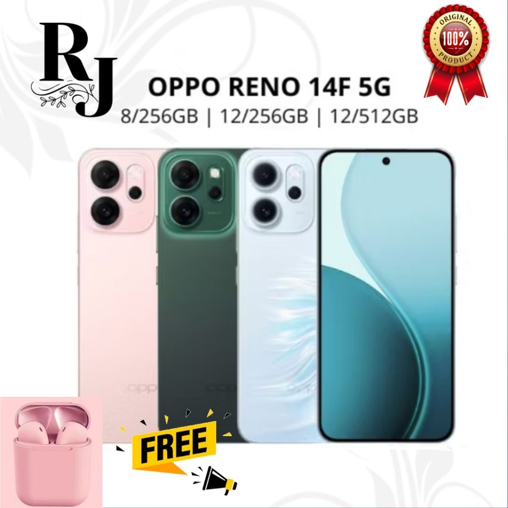 Jual OPPO RENO 14F 5G 8/256,12/256 & 12/512GB Garansi Resmi Oppo ...