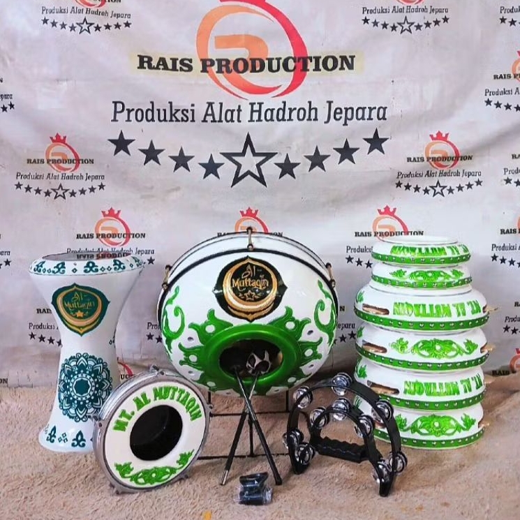 Jual 1 SET HADROH / HADROH SET JEPARA LENGKAP / HADROH REBANA | Shopee ...