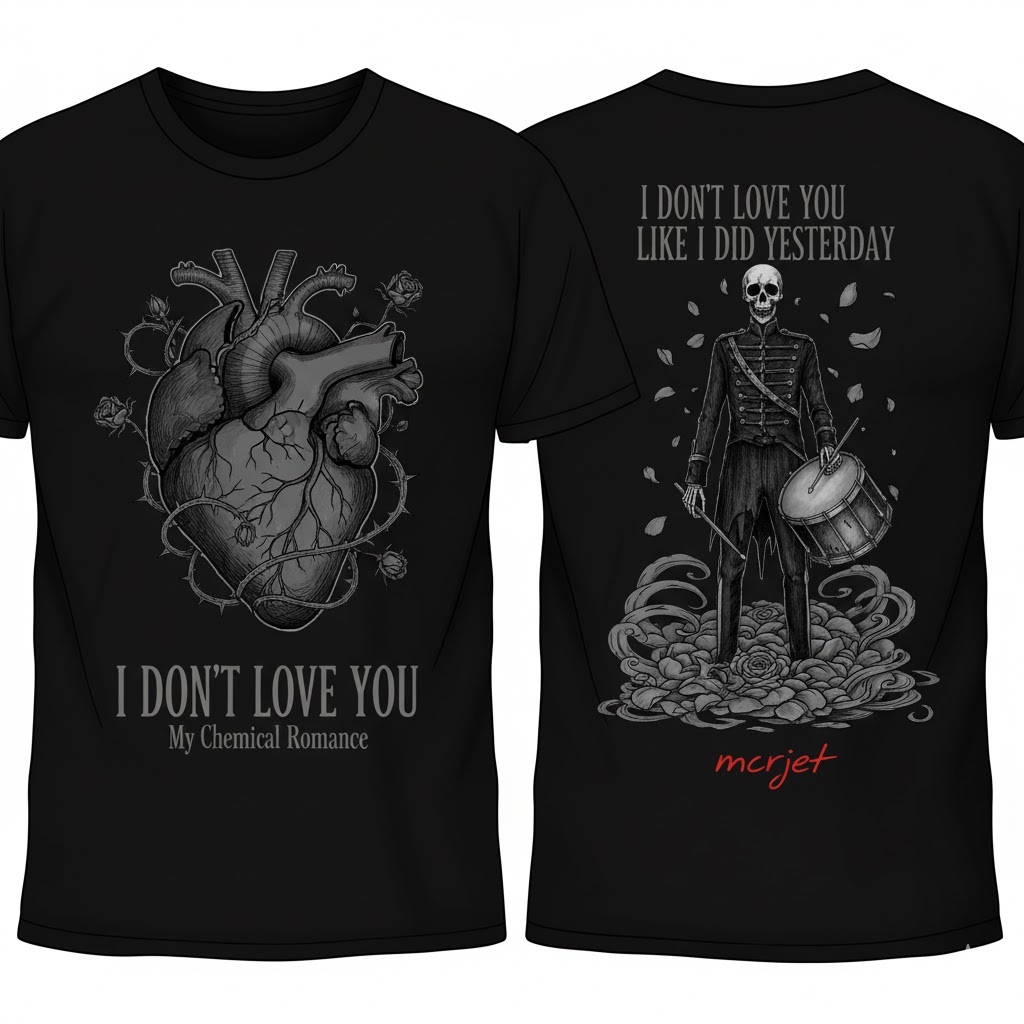 Jual Kaos Distro My Chemical Romance MCR I Don't Love You Black Parade ...