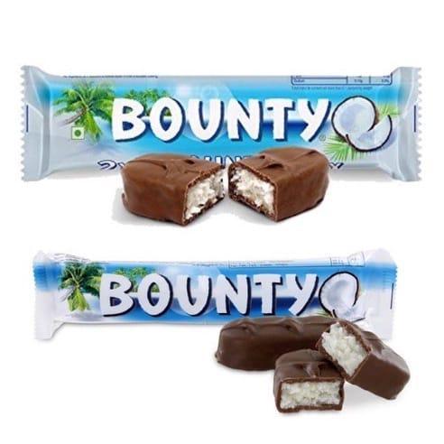 Jual Ready Stok Cokelat bounty 57 gram chocolate susu karamel kelapa ...