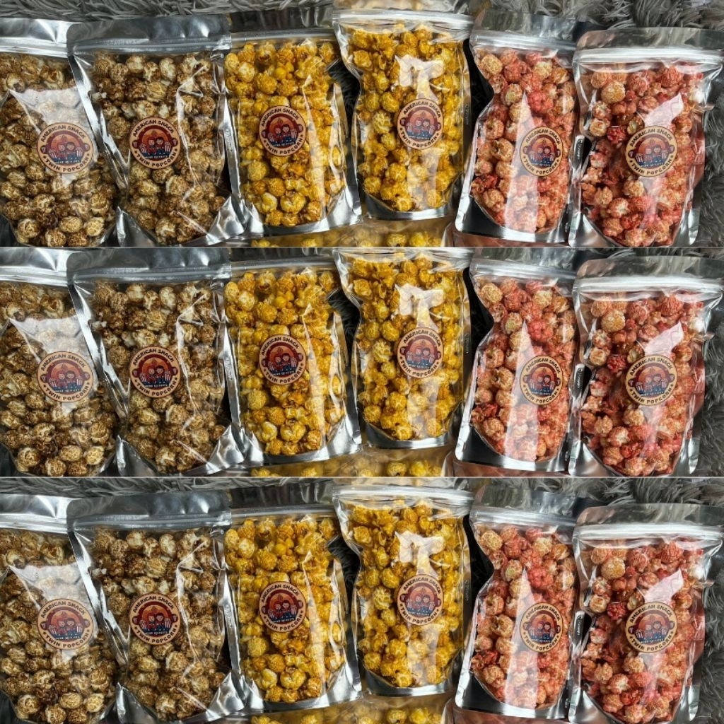 Jual Popcorn 250 Gram rasa Caramel Strowbery Coklat | Shopee Indonesia