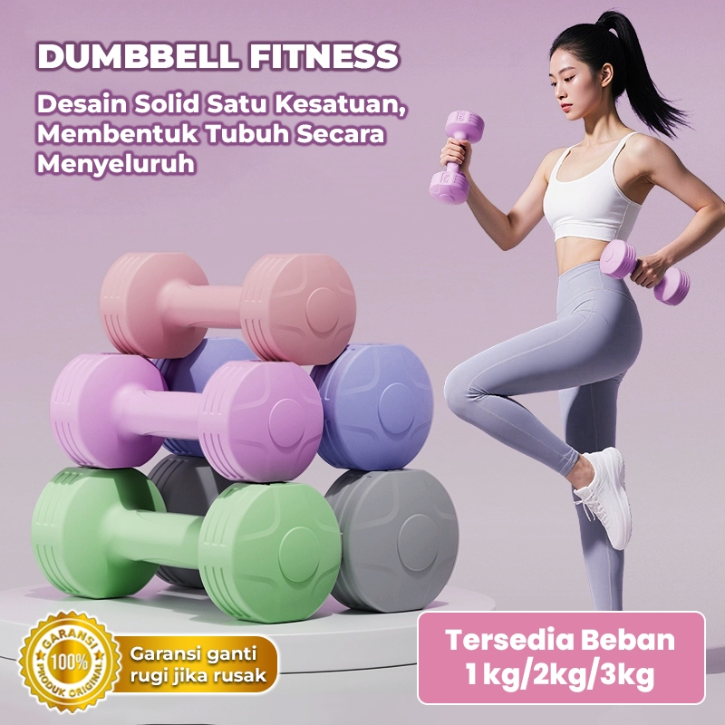Jual BBAK SET 2 PCS Dumble Barbel 1KG/ 2KG/ 3KG/ 5KG Dumbell Gym Fitnes ...