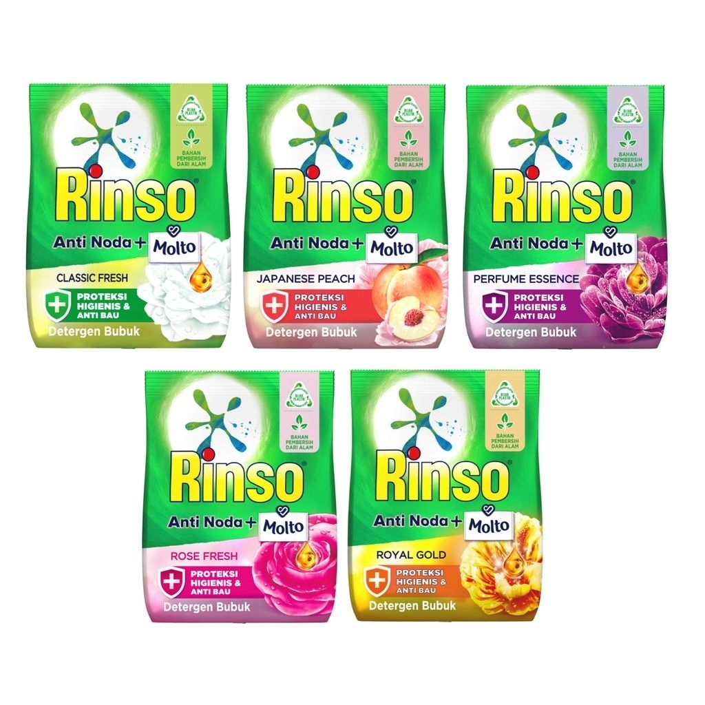 Jual RINSO Anti Noda + Molto Deterjen Bubuk 770gr | Shopee Indonesia
