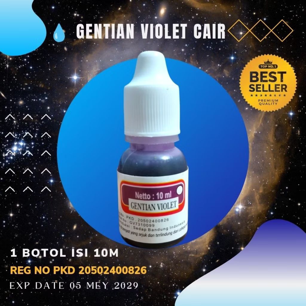 Jual GENTIAN VIOLET ORIGINAL (10BOTOL) @10ML | Shopee Indonesia