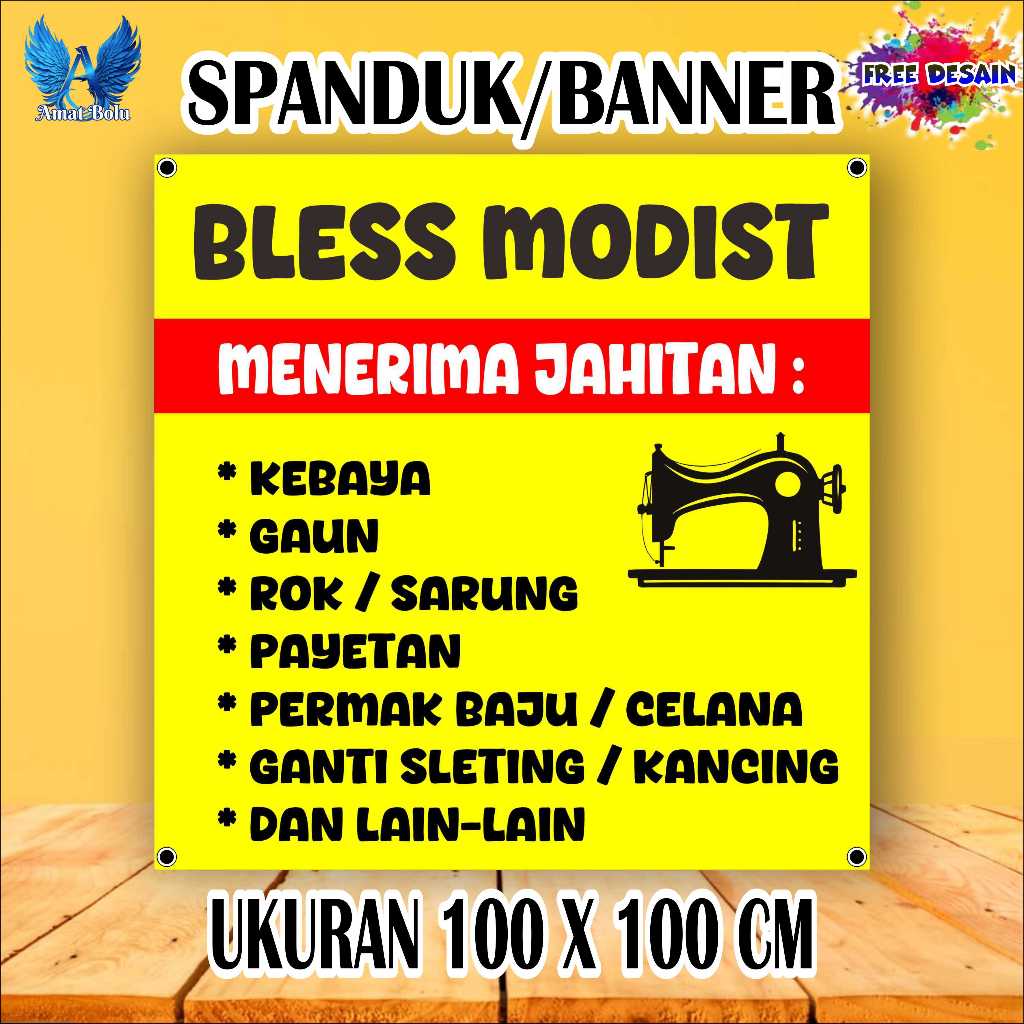 Jual Cetak Spanduk Banner VEKRMAK JAHIT. Costom Desain | Shopee Indonesia