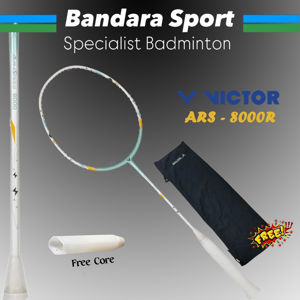 Jual VICTOR AURASPEED 8000R Pastel Green | ARS-8000 R Raket Badminton ...