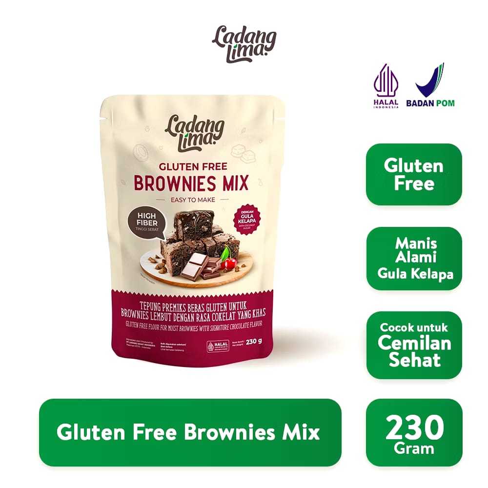 Jual Ladang Lima Brownies Premix 230gr | Shopee Indonesia