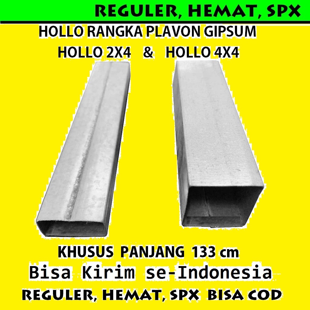 Jual Hollo Galvanis 2x4 4x4 Plafon Holow Galvalum Holo Baja Hollow ...
