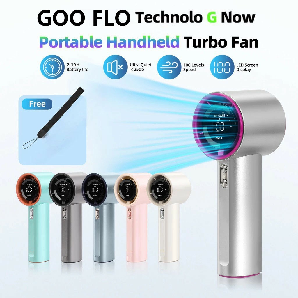 Jual GOO FLO Mini Kipas Strong Wind 100 Gear Wind Speed Kipas Technolo ...