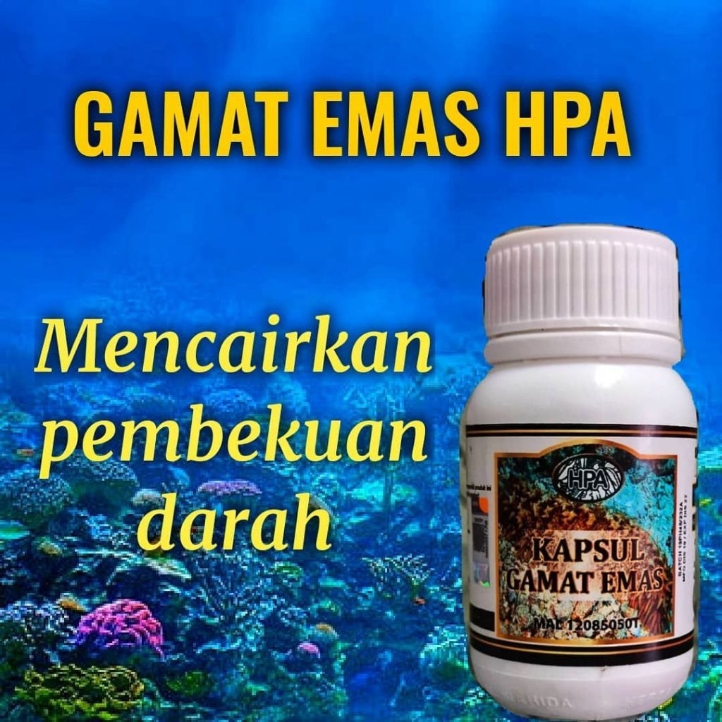 Jual KAPSUL HERBAL GAMAT EMAS HPA ORIGINAL ASLI DARI MALAYSIA KEMASAN ...