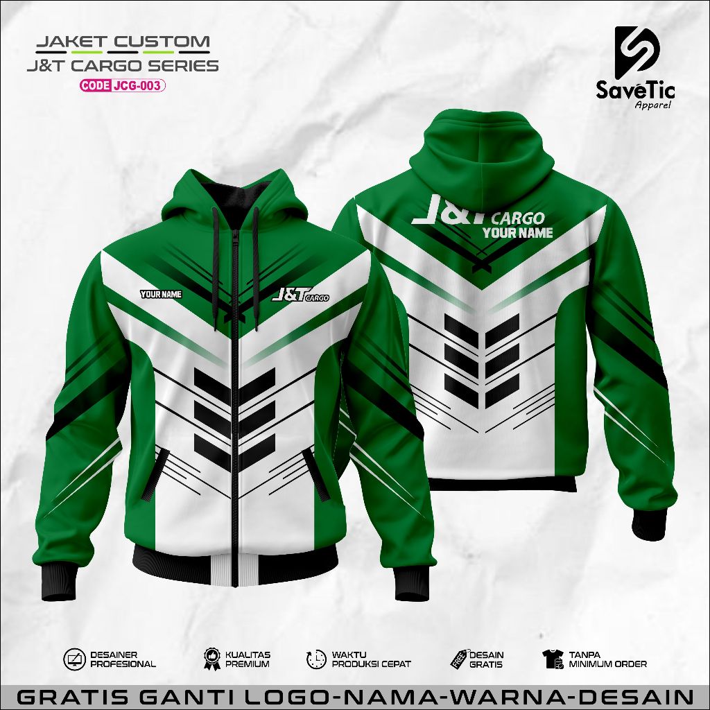 Jual Jaket J&T Cargo Full Printing Sublim/Jaket J&T Cargo/jaket ...