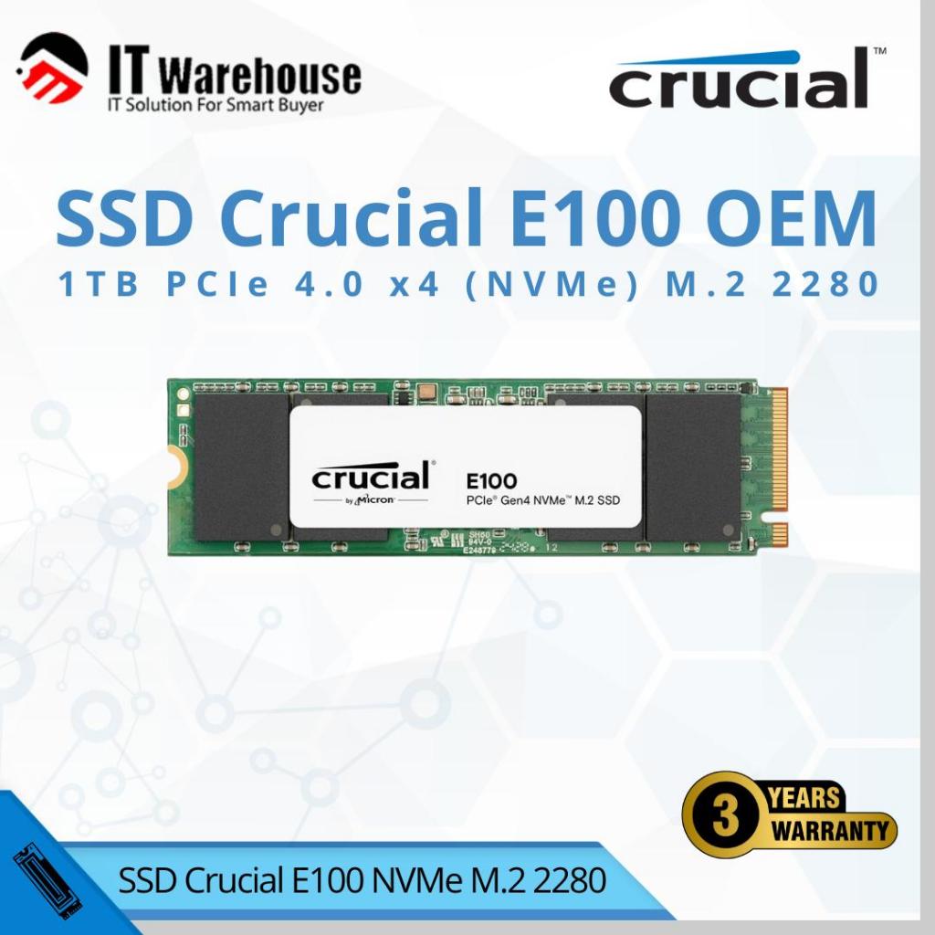 Jual SSD Crucial E100 NVMe M.2 2280 warranty 3yr (OEM) | Shopee Indonesia