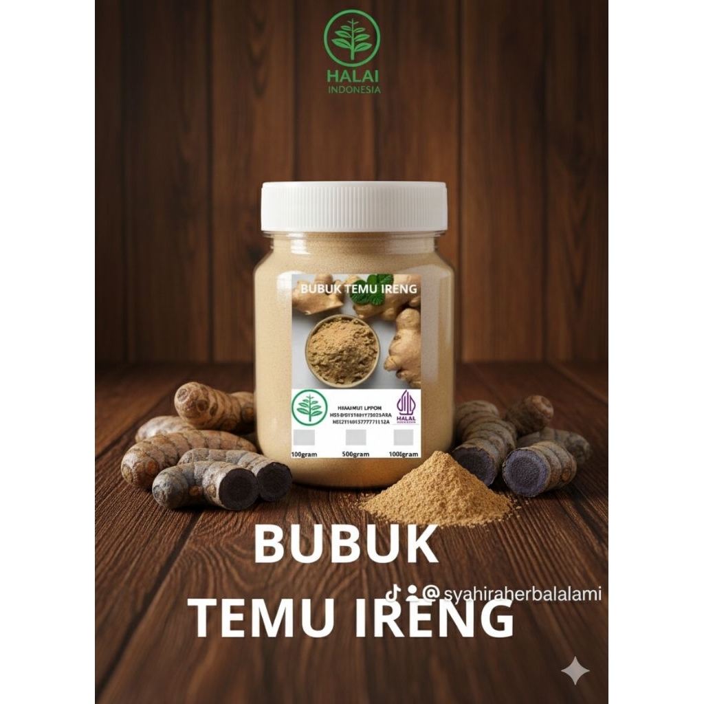Jual BUBUK TEMU IRENG ISI 100 GRAM KEMASAN BOTOL | Shopee Indonesia