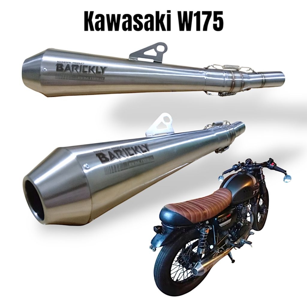 Jual Slip On Knalpot Kawasaki W175 SE Cafe Tipe Japstyle Original ...