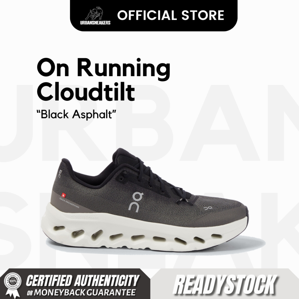 Jual On Running Cloudtilt Black Asphalt | 3ME10100397 | Shopee Indonesia
