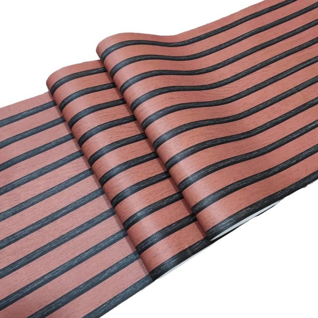 Jual Wallpaper Kayu Panel Garis Stiker Wallpaper Dinding 45cm x 8m ...