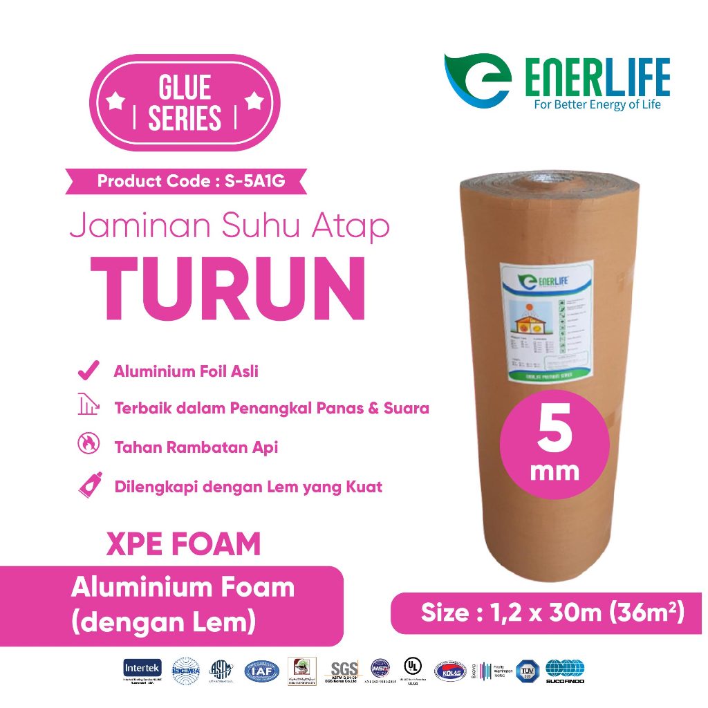 Jual Peredam Panas Atap Aluminium XPE Foam 5mm + Lem | Insulasi ...