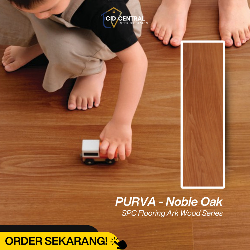 Jual Lantai SPC Purva Motif Kayu Tebal 5mm + 1mm HDPE / SPC Flooring ...