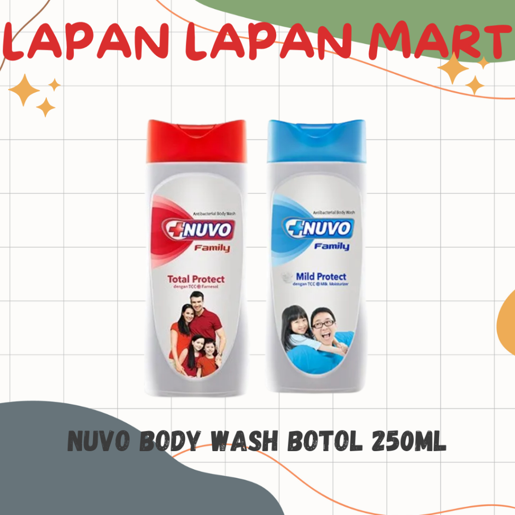 Jual Nuvo Body Wash Botol 250ml (Sabun Mandi) | Shopee Indonesia