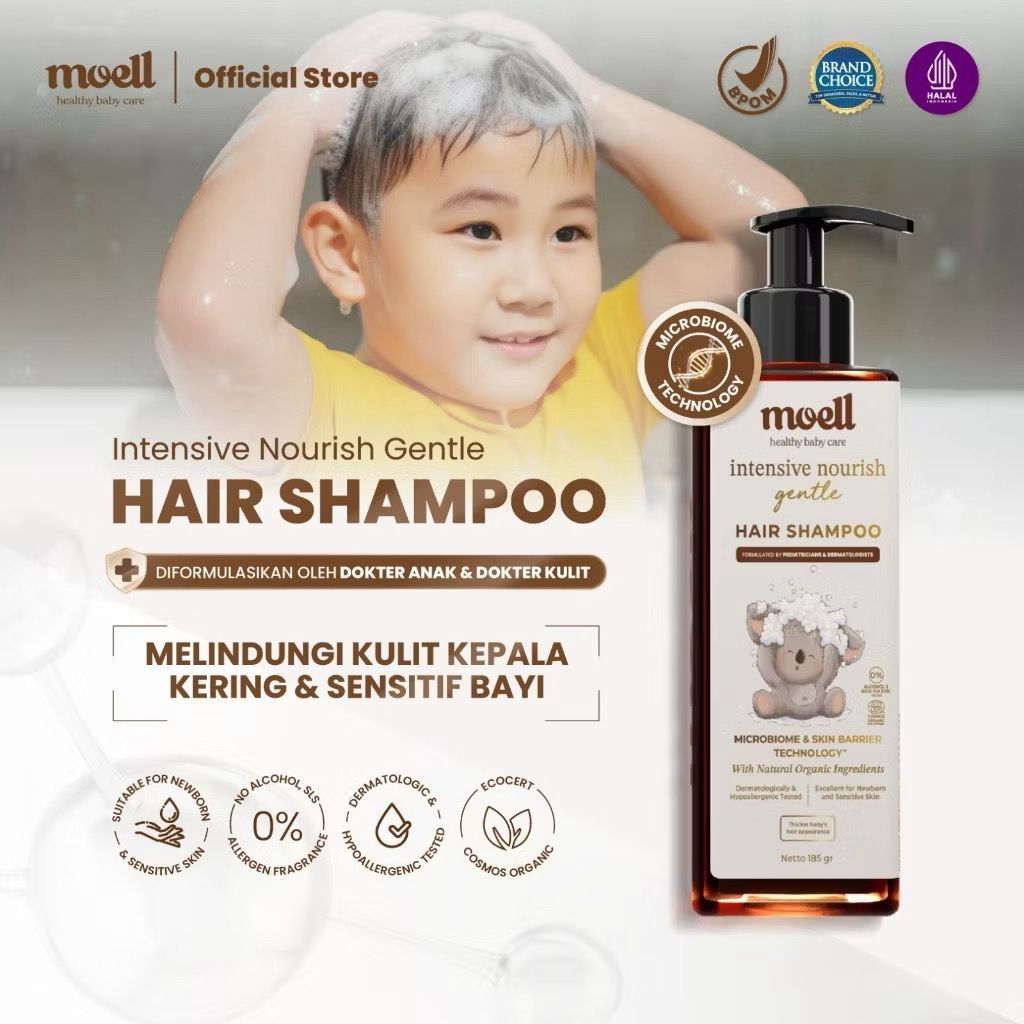 Jual Moell Intensive Nourish Gentle Hair Shampoo Shampo Sampo Bayi Anak ...