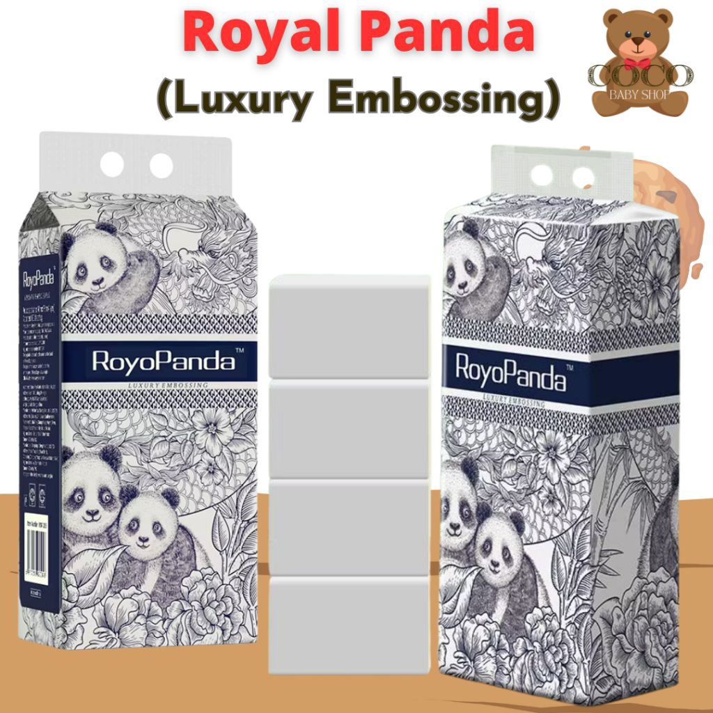 Jual Tissu kering Royo Panda Luxury Embossing | Shopee Indonesia