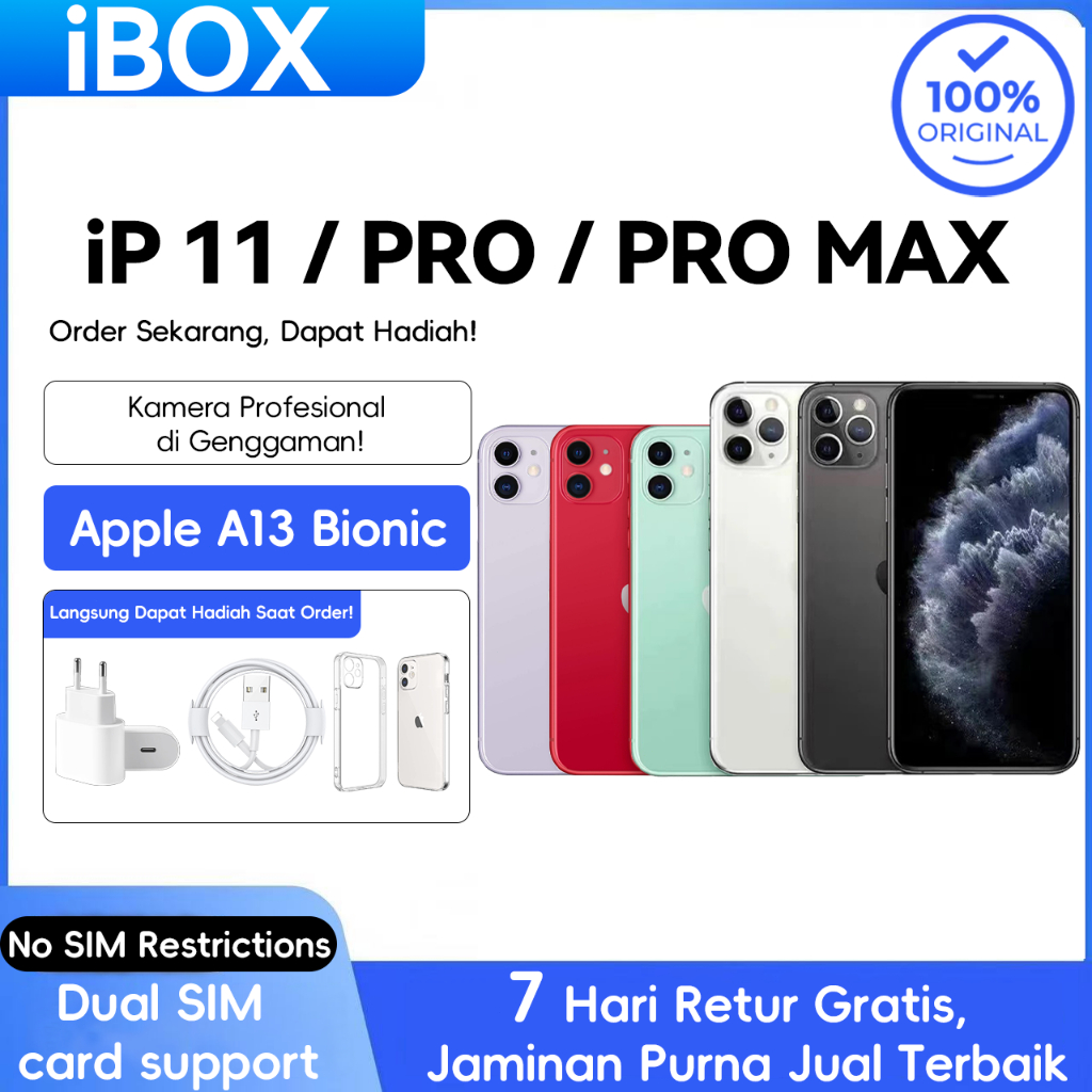Jual iBOX iPhone 11 - 11 pro - 11 pro max 64gb 128gb 256gb Lcd Original ...