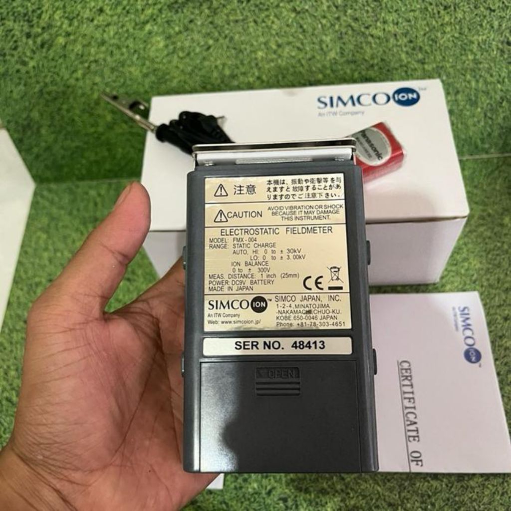 Jual FMX-004 simco fmx004 Electrostatic Field Meter name plat Made in ...