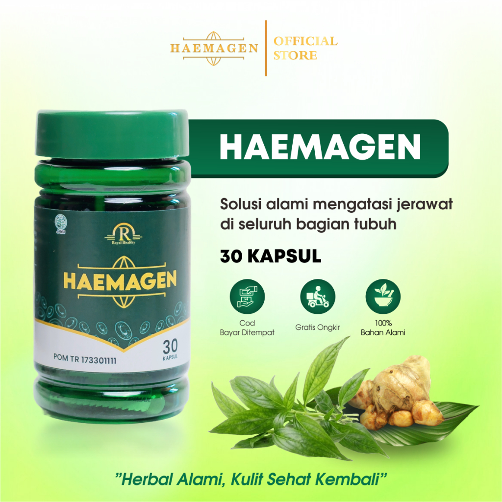 Jual Haemagen Kapsul Penghilang Jerawat Isi 30 Obat Jerawat Meradang ...