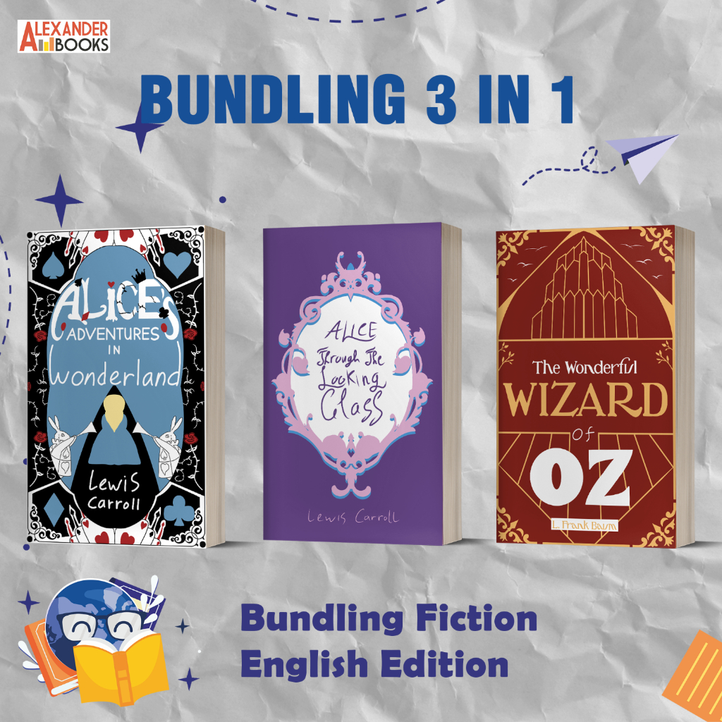 Jual Bundling 3 in 1 Novel Fiction Alice's in Wonderland, Alice Through ...