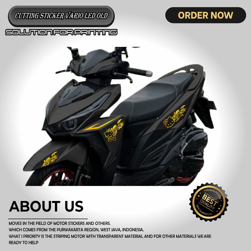 Jual Cutting Sticker Racing Vario Honda LED Old Set | Shopee Indonesia