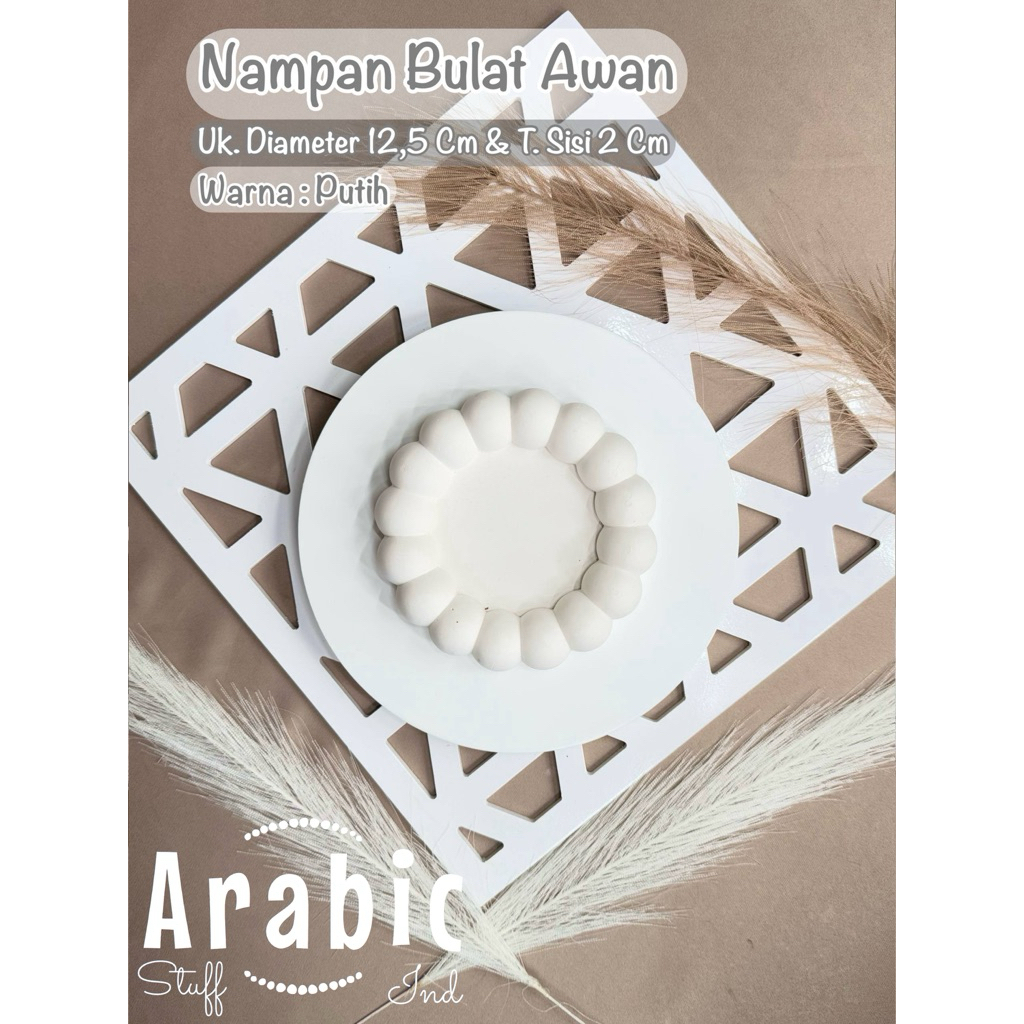 Jual Arabic - Nampan Coaster Tatakan Bulat Awan Bubble Mabkharah Prapen ...