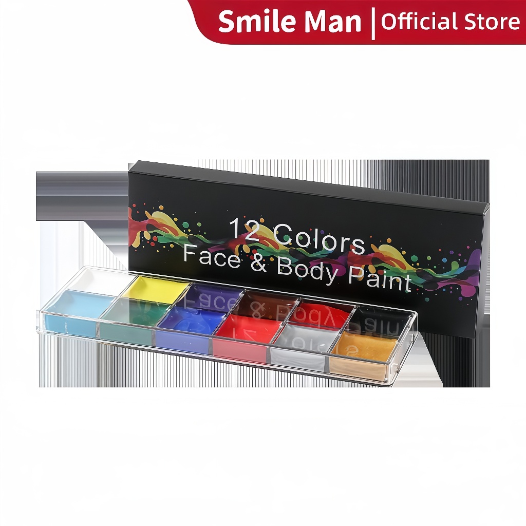 Jual Face Body Painting 12 Warna 3kuas DIY Face Make Up Cat Wajah dan ...
