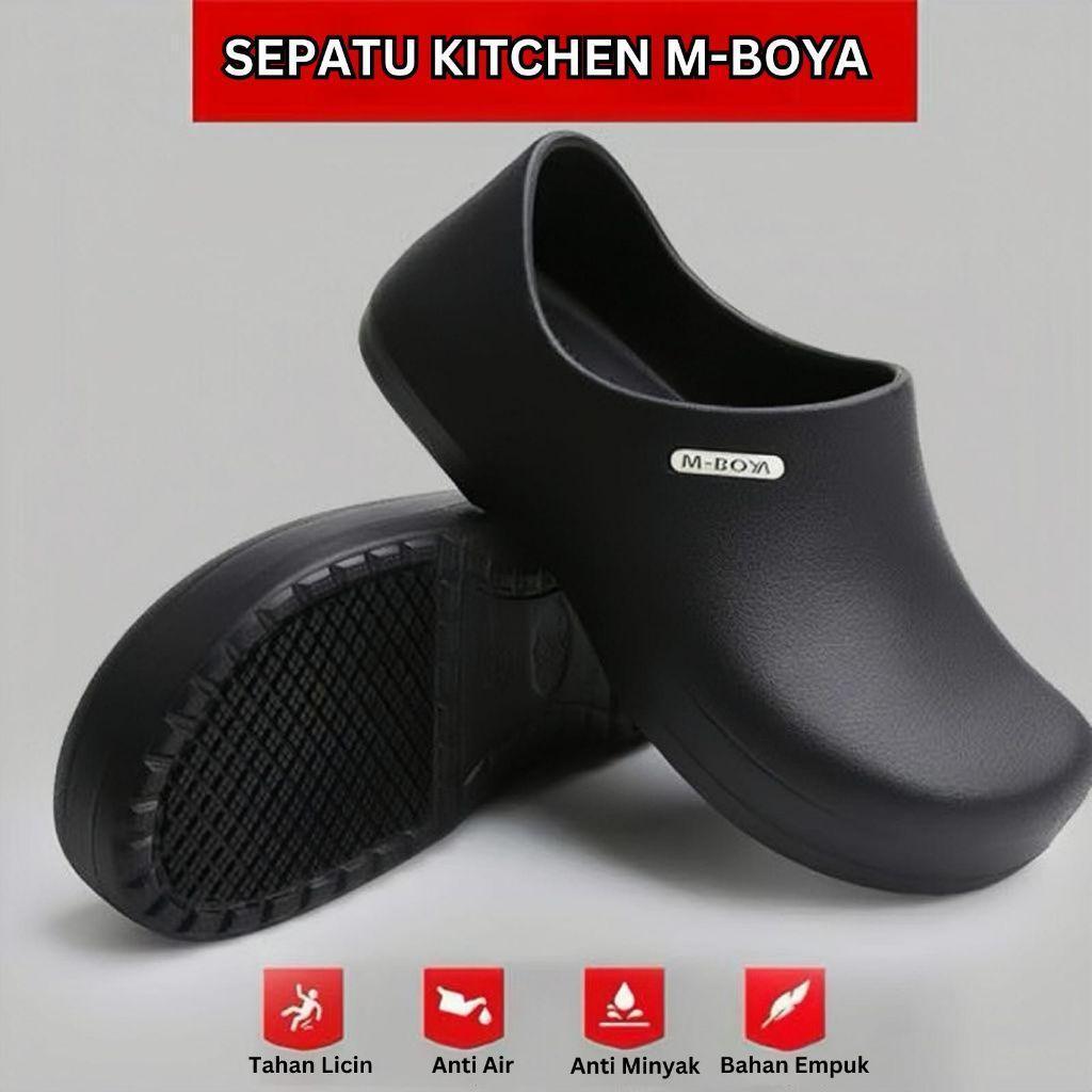 Jual mboya sepatu kitchen boya anti-slip chef shoes antislip&tahan air ...