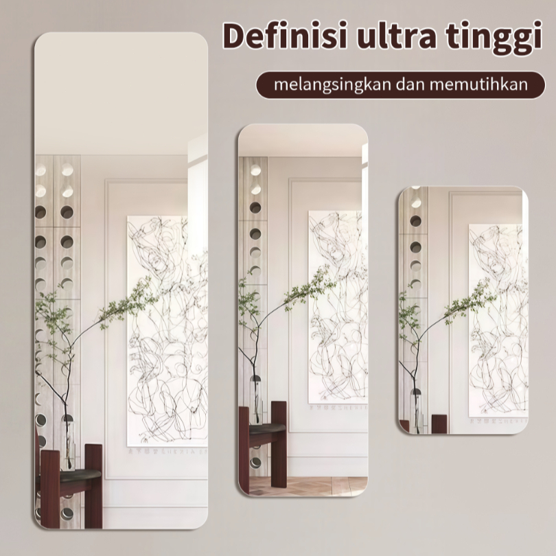 Jual Cermin Anti Pecah Cermin Dekorasi Cermin DROMMARE Akrilik Plastic ...