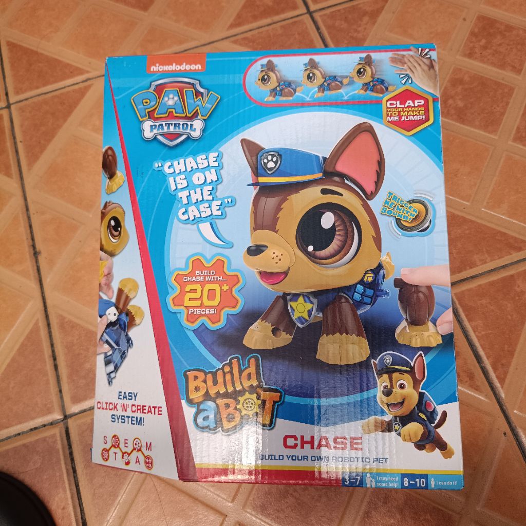 Jual mainan robotik rakitan Build a Bot Paw Patrol Chase original ...